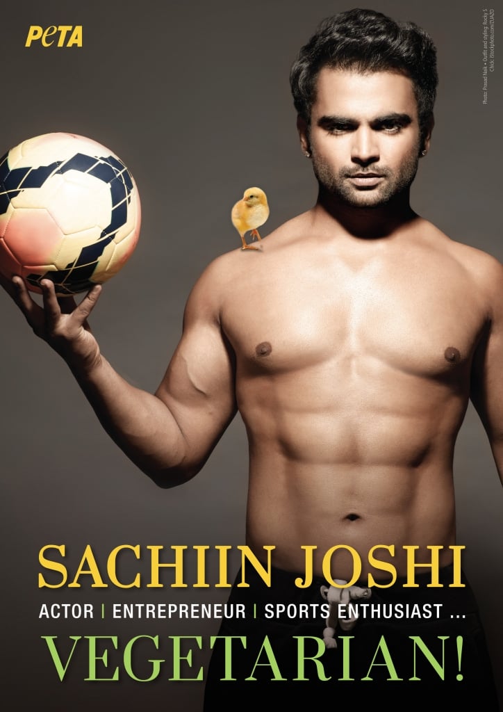 Sachiin Joshi Goes Shirtless for Animals in PETA's New Vegetarian Ad