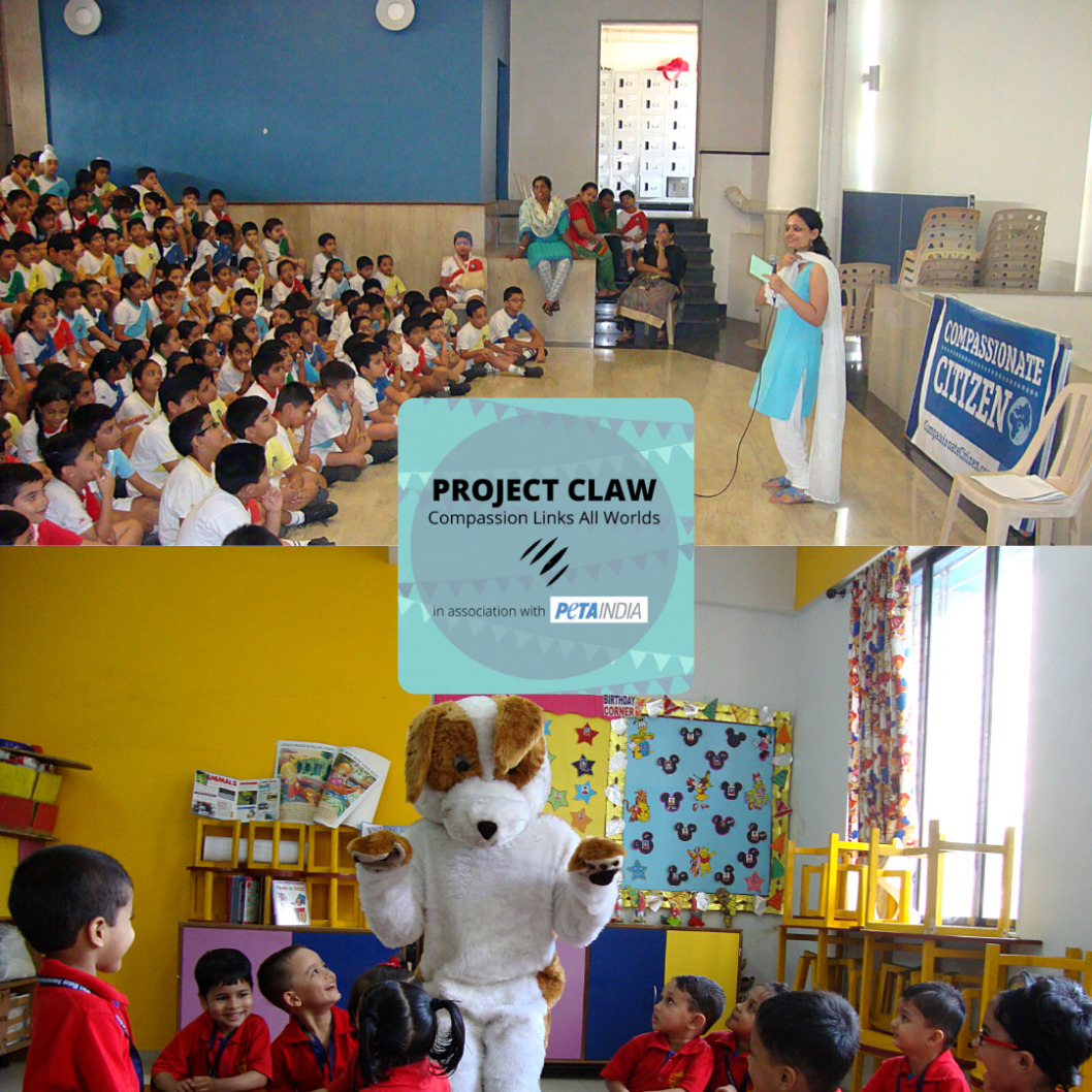 PETA India and Project CLAW Team Up to Teach Compassion - Blog - PETA India