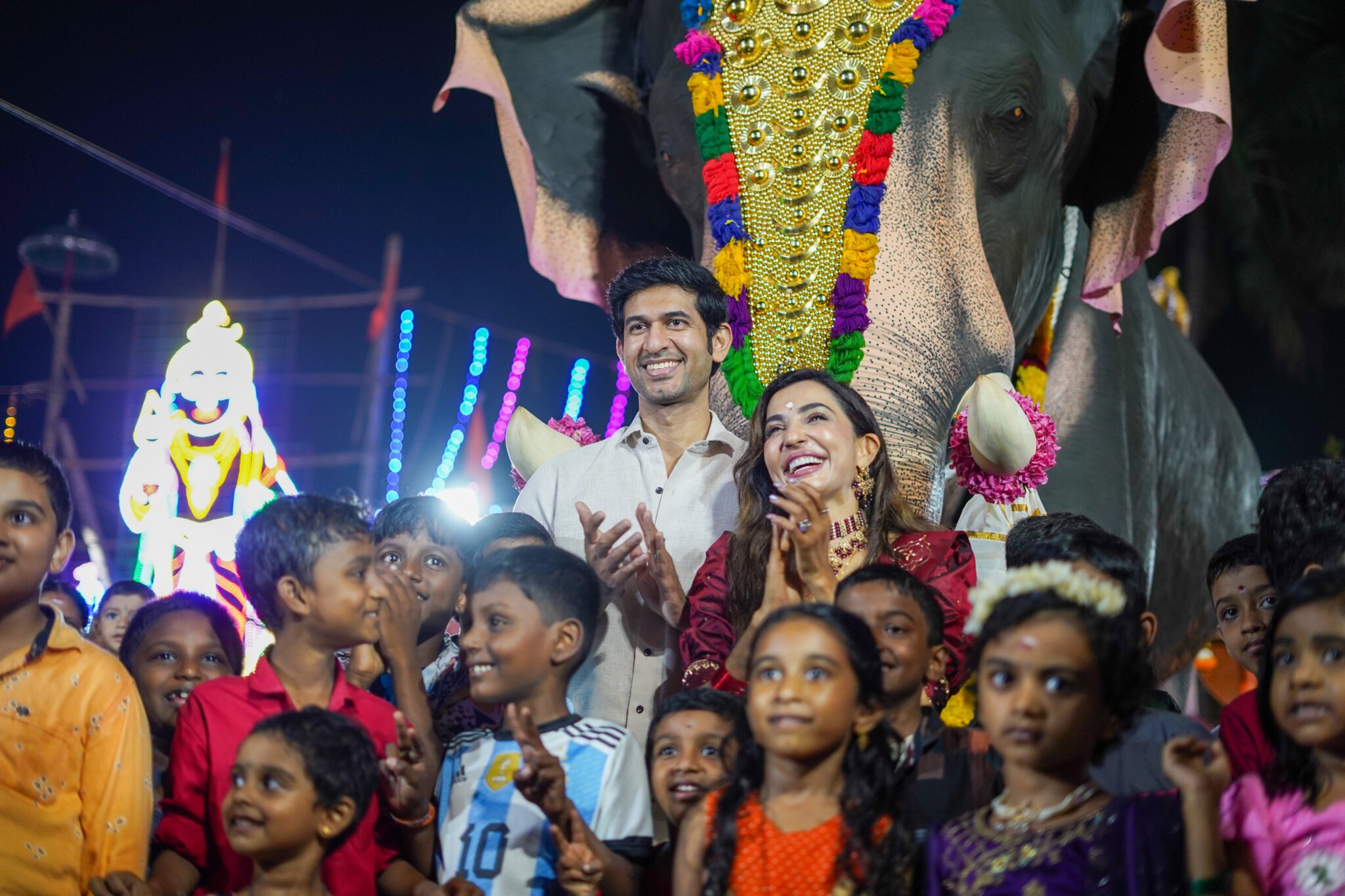 Actor Parvati Nair Unveils a Life-Size Mechanical Elephant, Devi Dasan ...