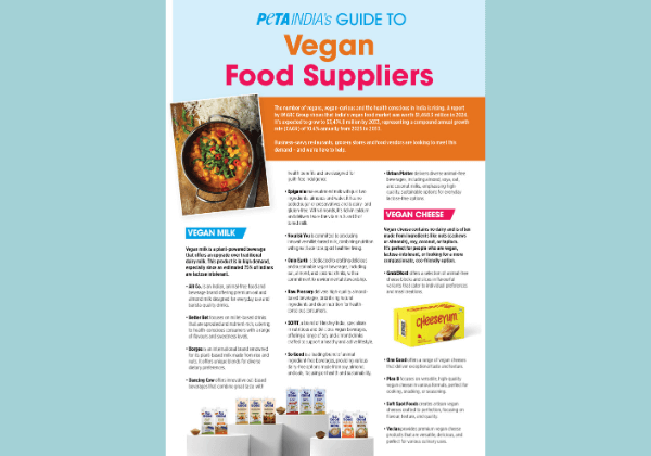 The A–Z of Vegan Essentials: PETA India’s Guide to Vegan Food Suppliers ...