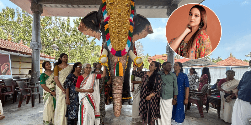 Actor Sonakshi Sinha and PETA India Gift Life-Size Mechanical Elephant ...